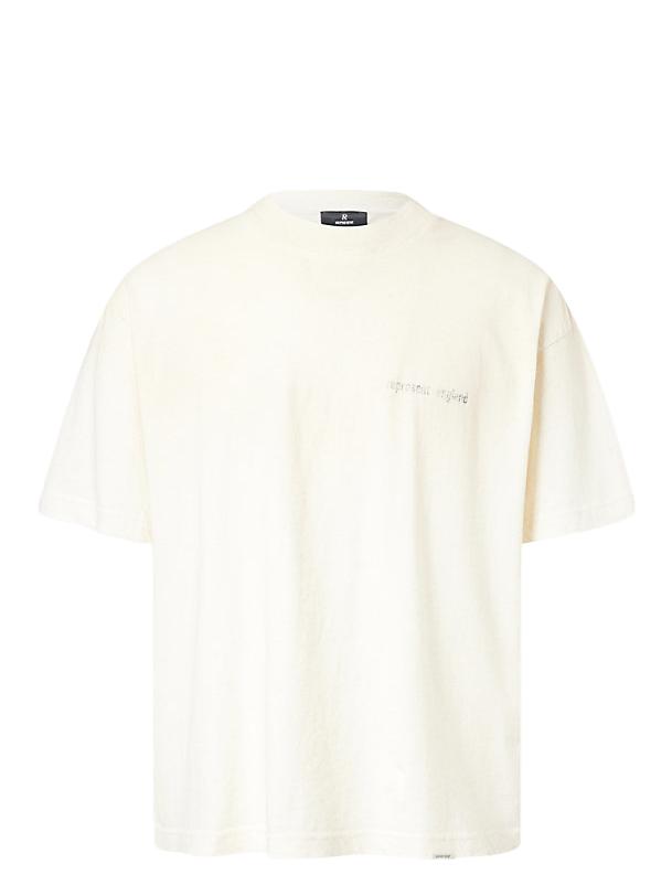 REPRESENT reverse brand-print cotton-blend t-shirt xl